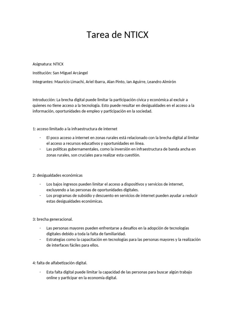 Tarea de NTICX | PDF | Internet | Informática