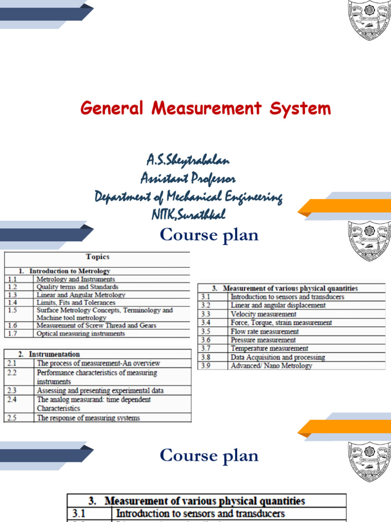 Lect-1 Introduction to Measuring System | PDF