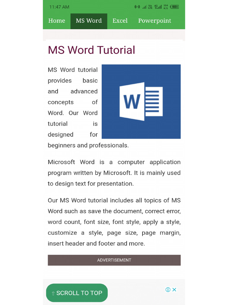 MS Word | PDF