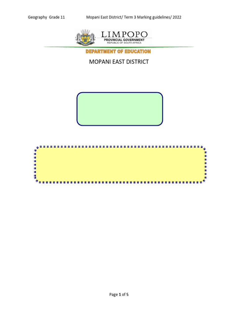 Grade 11 Geography Term 3 Guidelines | PDF | Aids | Globalization