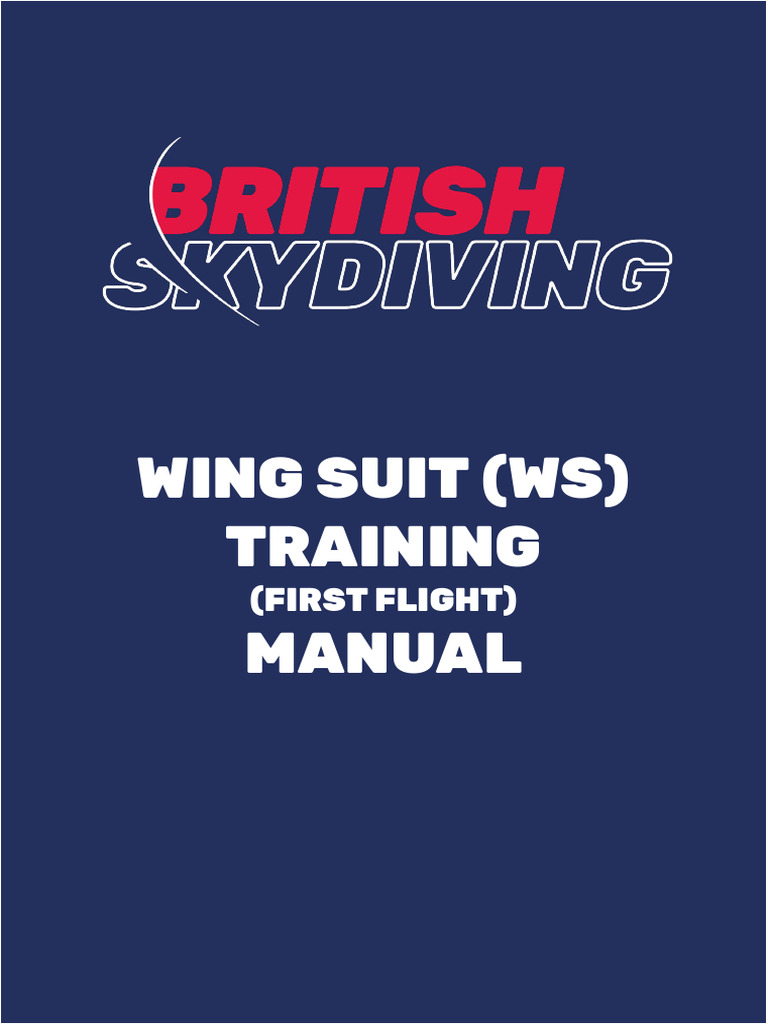 Wing Suit First Flight Training Manual | PDF | Parachute | Parachuting