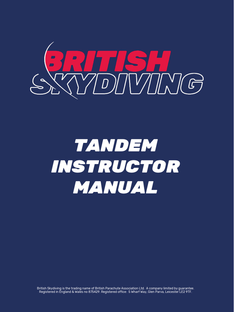 Tandem Instructor Manual 2021 | PDF