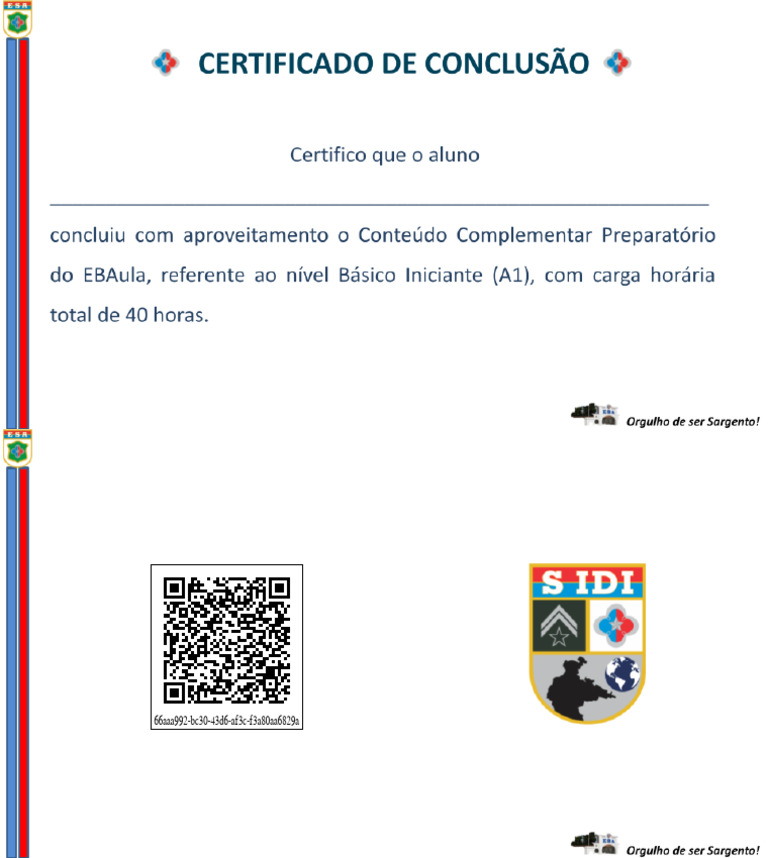2024 ESA CFGS Inglês-Certificado 280633 | PDF