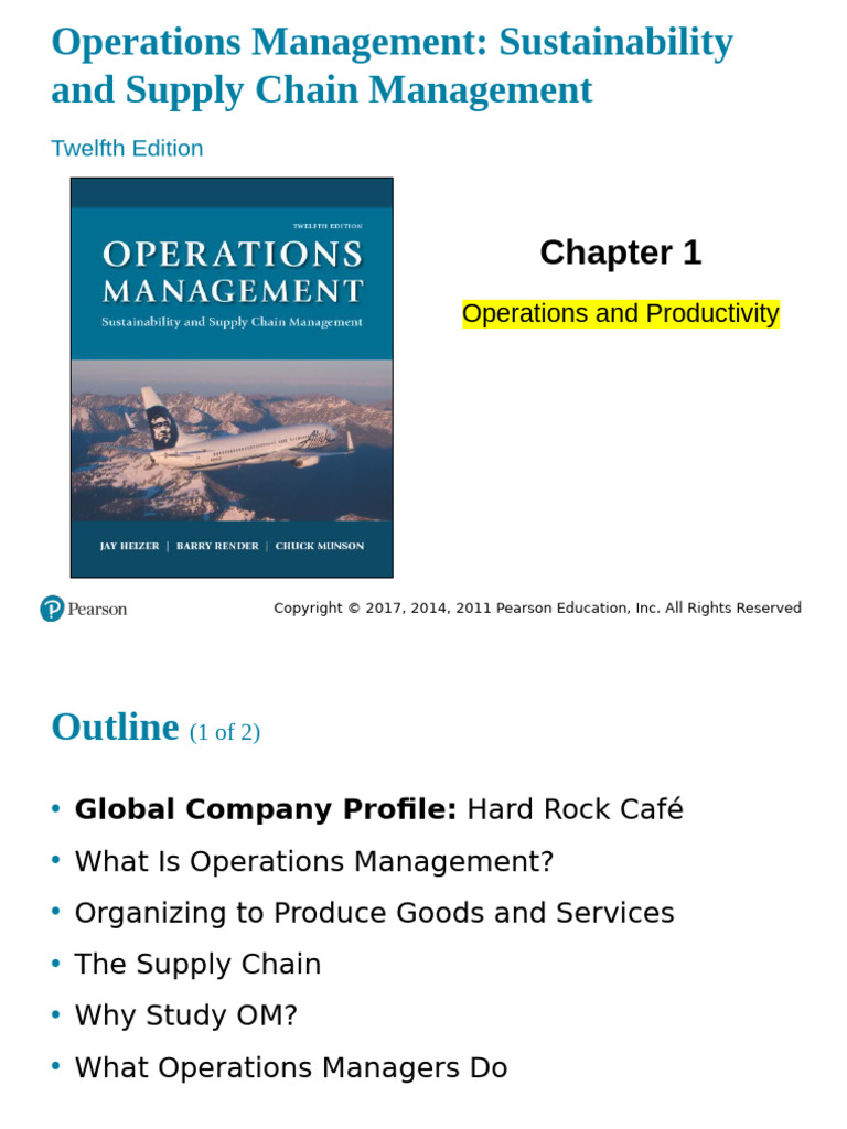 Chapter 1 Operations and Productivity | PDF | Supply Chain | Business