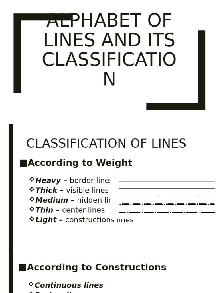 9 Alphabet of Lines and Its Classification | PDF