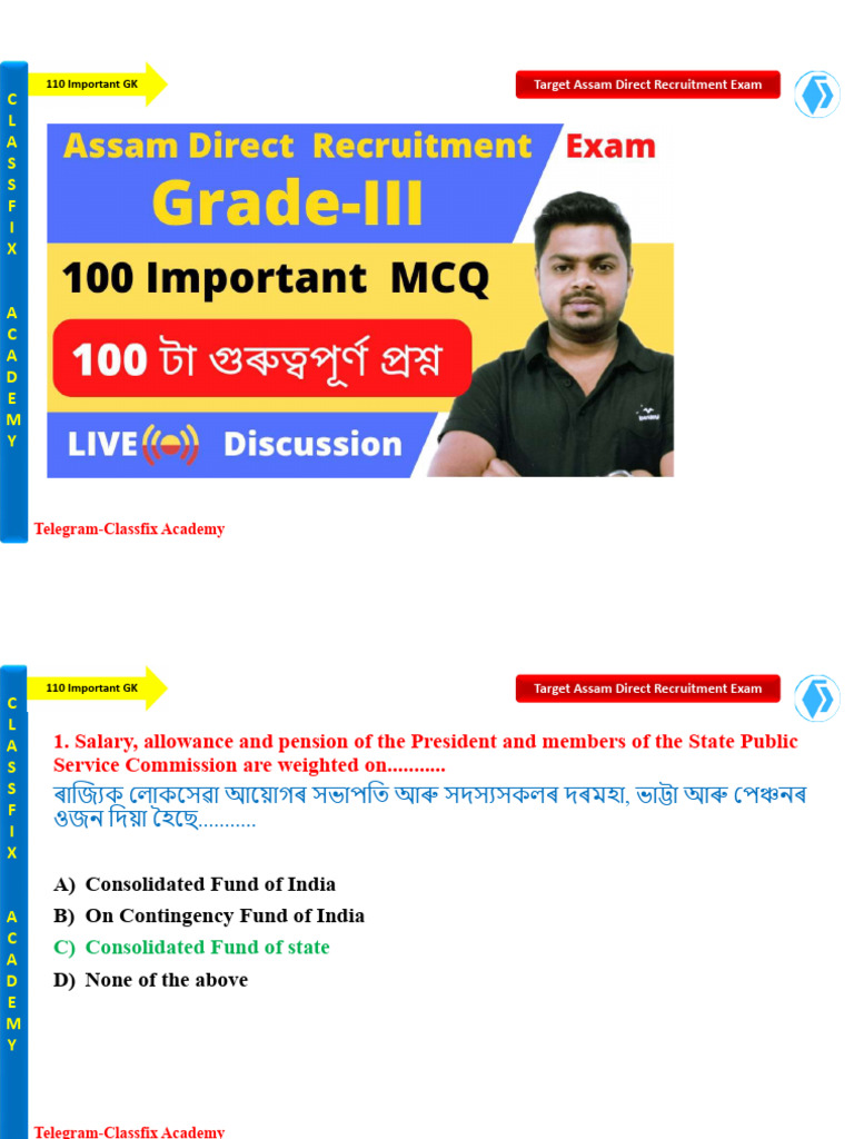 110 Important MCQs | PDF