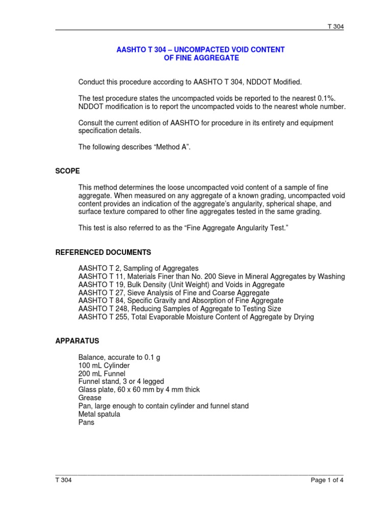 T 304 | PDF | Density | Physical Quantities