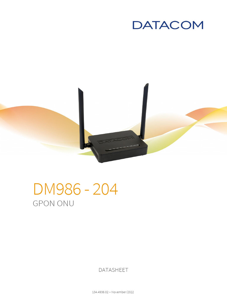 134.4936.02 - DM986 - 204 Datasheet | PDF