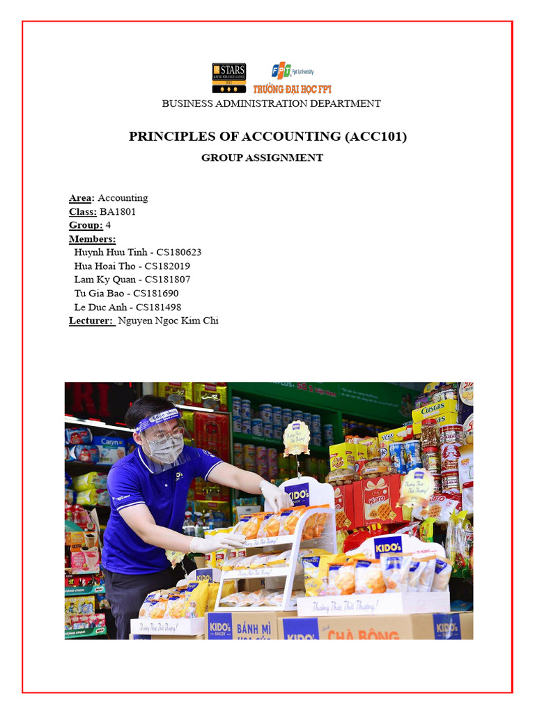 FA23 ACC101 GA BA1801 Group-4 PDF | PDF