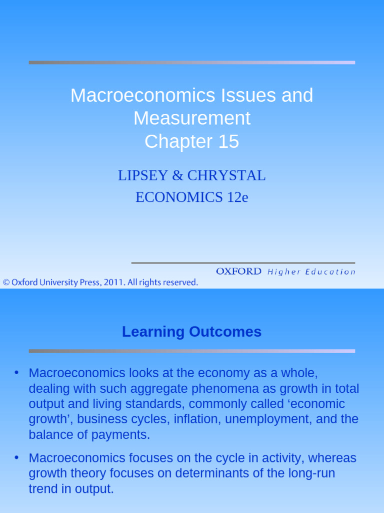 Issues and Measurement in Macroeconomics Assignments | PDF