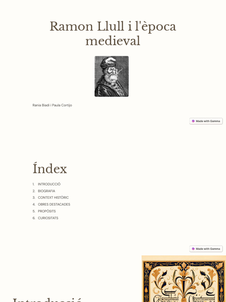 Ramon Llull I Lepoca Medieval | PDF