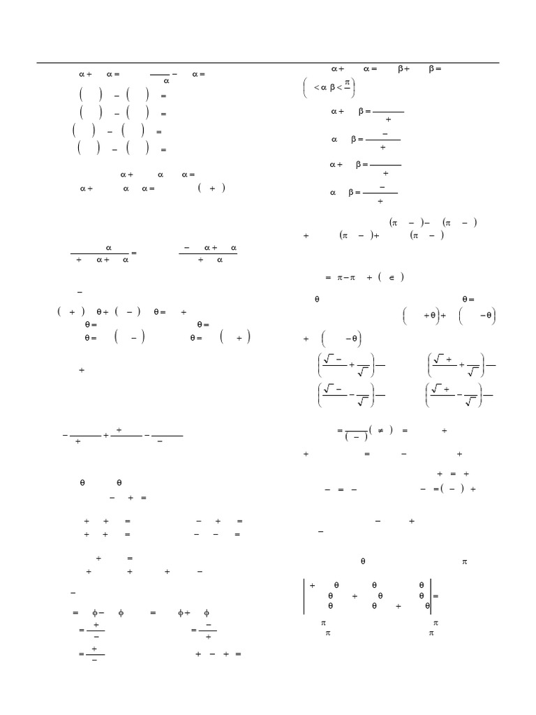 Trigonometric Identities and Equations | PDF | Elementary Mathematics ...