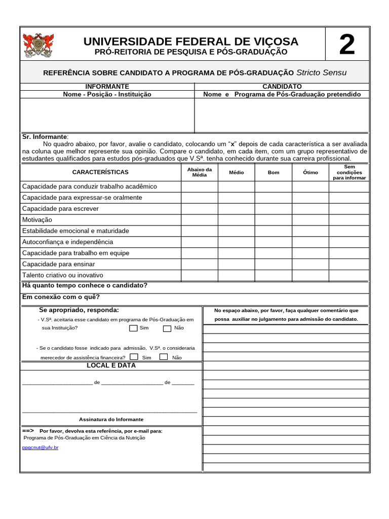 Carta de Refer Ncia | PDF