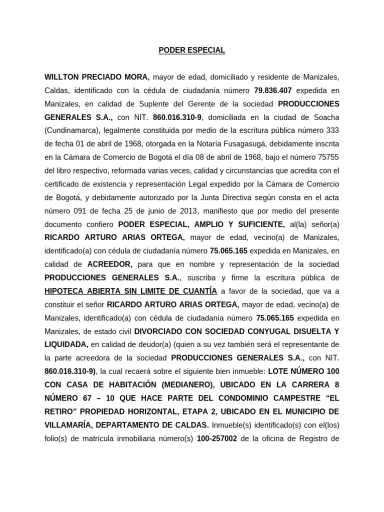 PODER | PDF