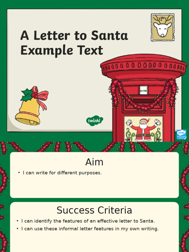 A Letter To Santa Presentation | PDF