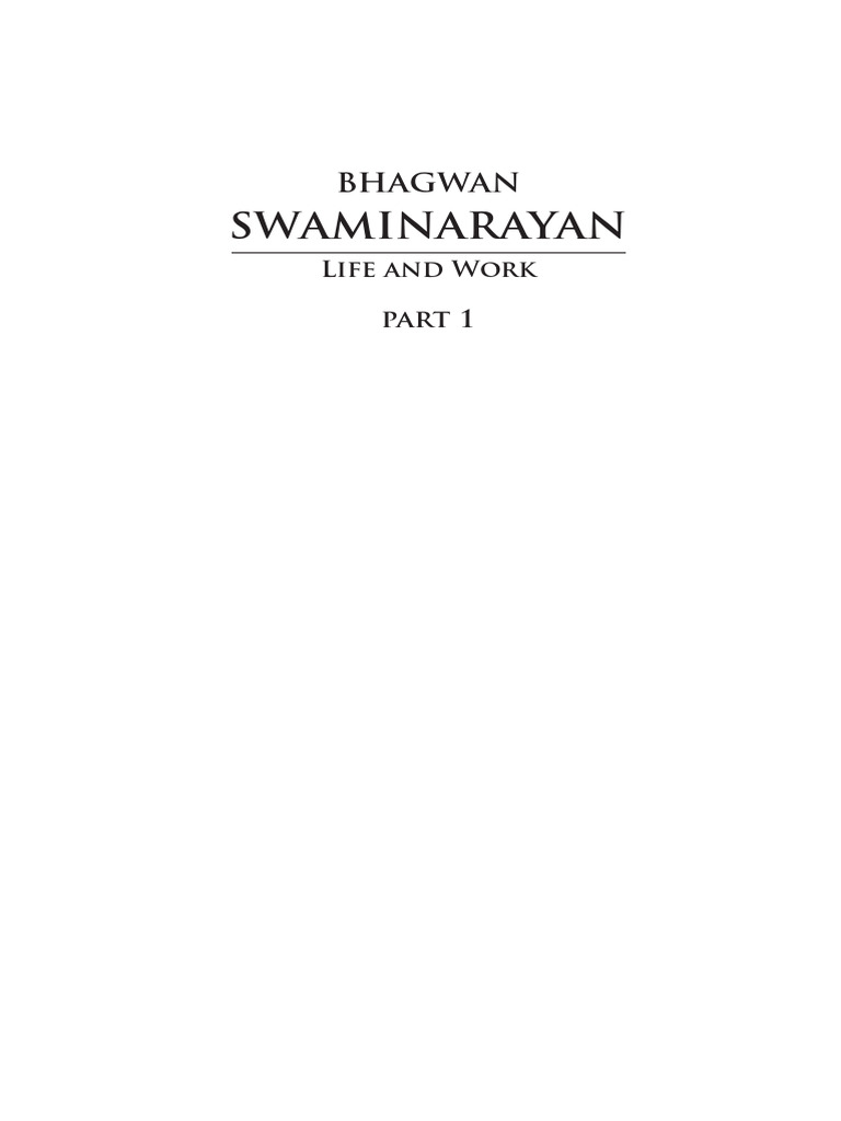 Pragna-1 - Bhagwan Swaminarayan Life & Work Part 1-Eng | PDF
