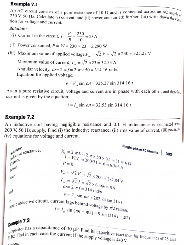 R L C Examples | PDF