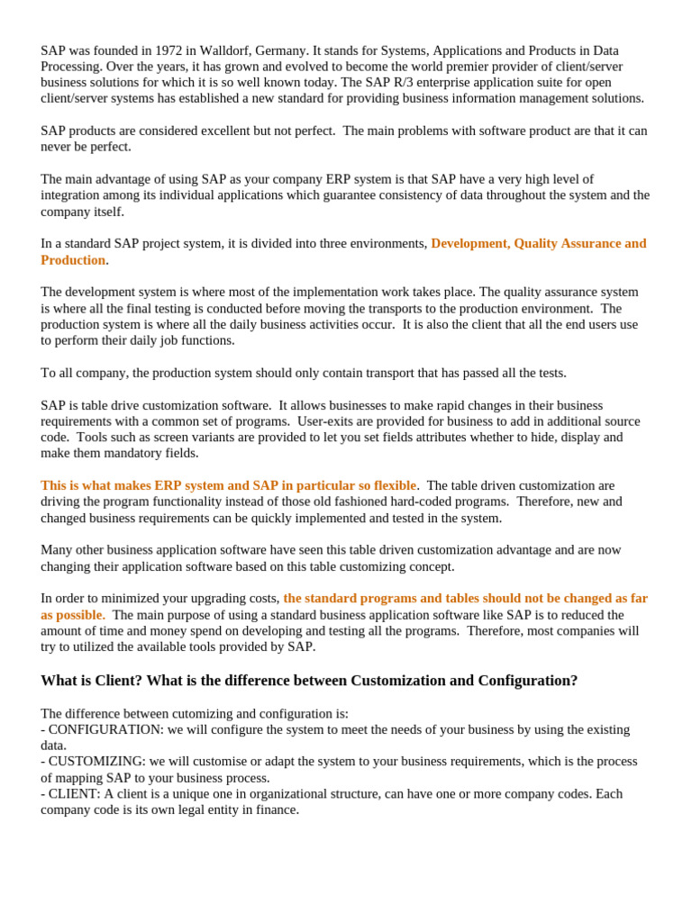 Sap Fi Material | PDF