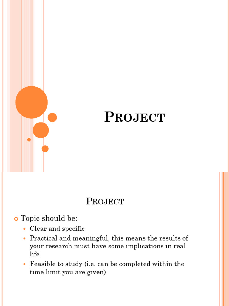 Project slides | PDF