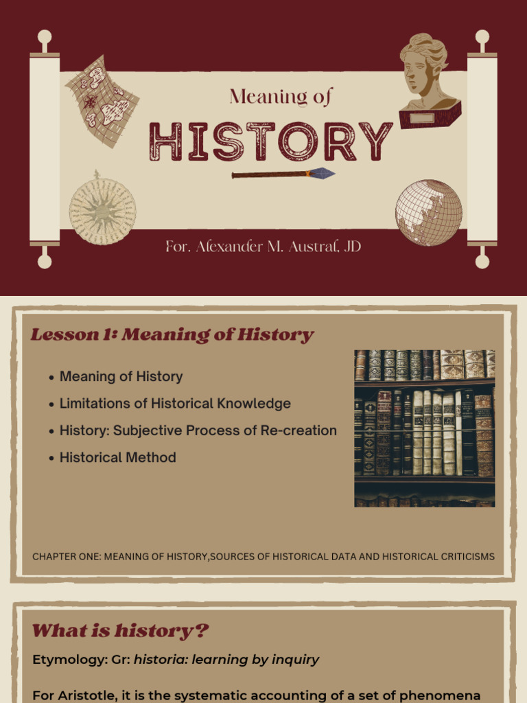Meaning of History | PDF
