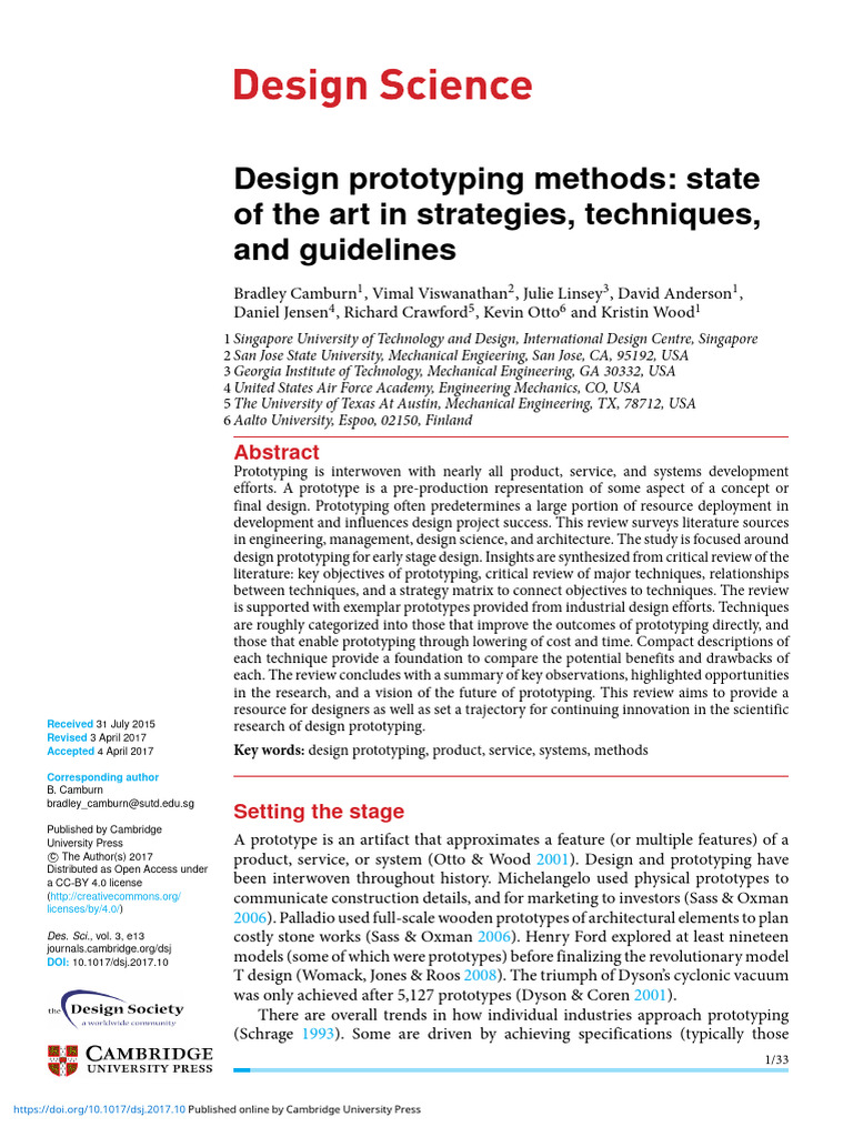 2 - Design Prototyping Methods State of The Art in Strategies ... 2 - Design Prototyping Methods State of The Art in Strategies ...