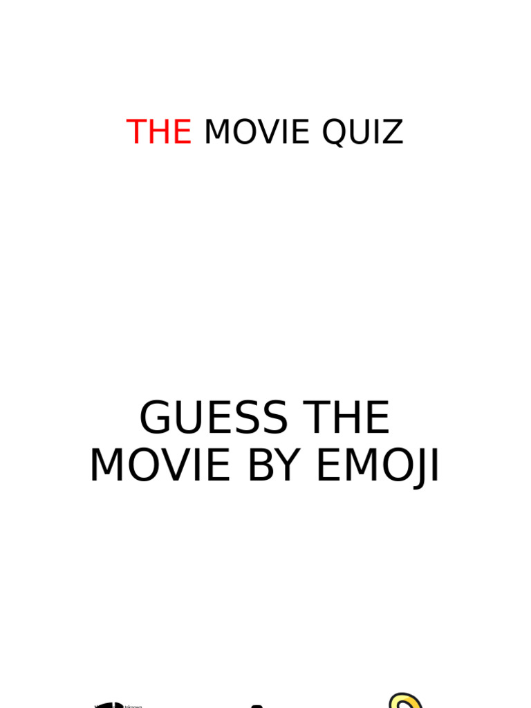 The Movie Quiz | PDF