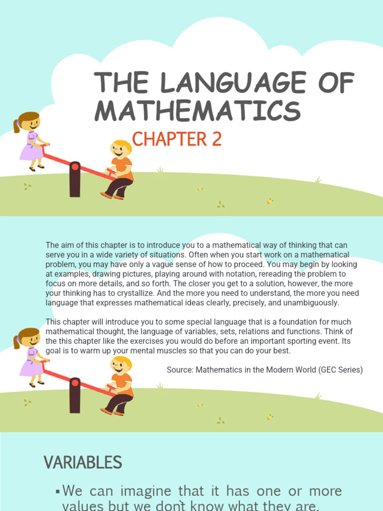 Chapter-2-Part-1-Mathematical-Language-mathematical-statements- | PDF