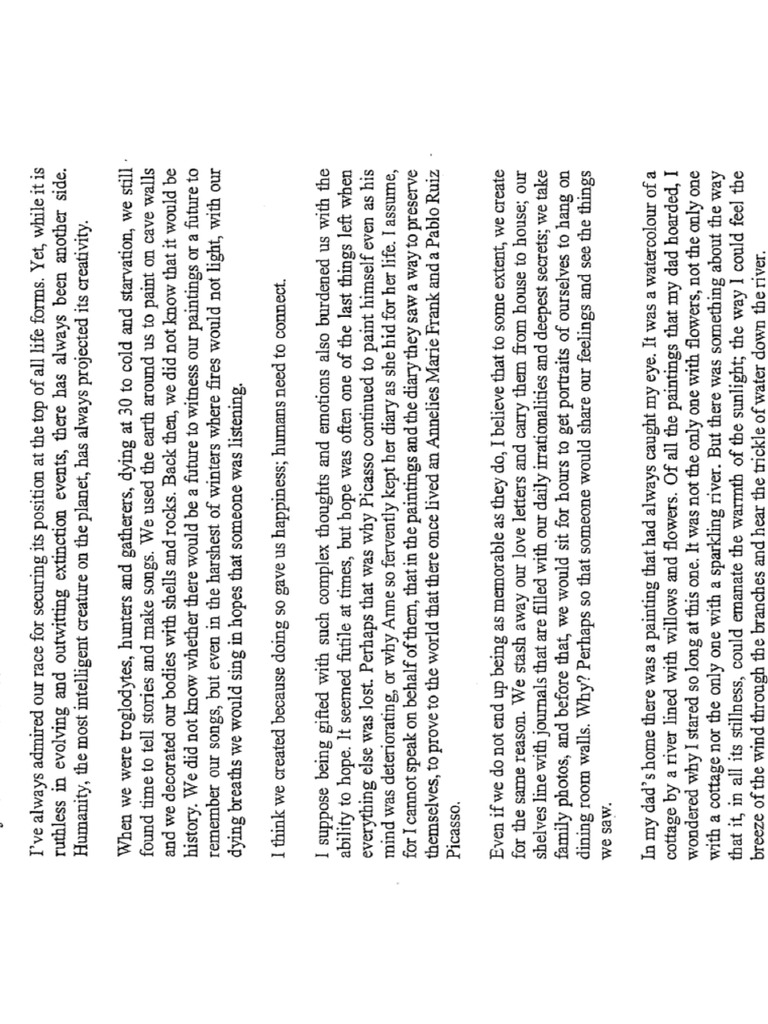 English Text For Short Answer | PDF
