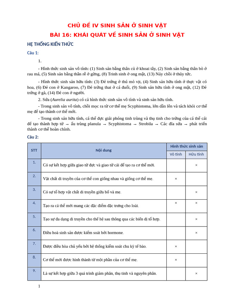 Đáp án chủ đề 4 - SH11 | PDF