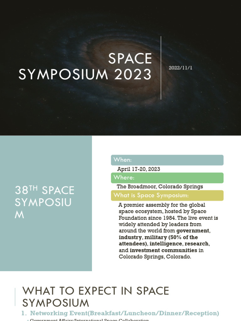 Space Symposium | PDF