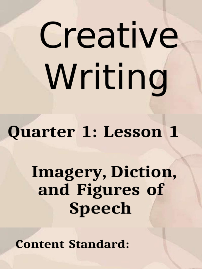Creative Writing Lesson 1 & 2 [Autosaved]116 | PDF