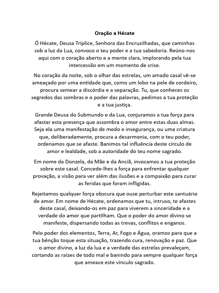 Oração A Hécate | PDF