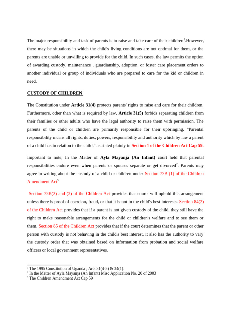 Children Orders | PDF