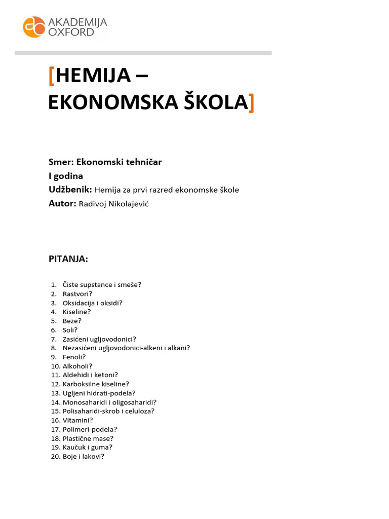 1-hemija | PDF