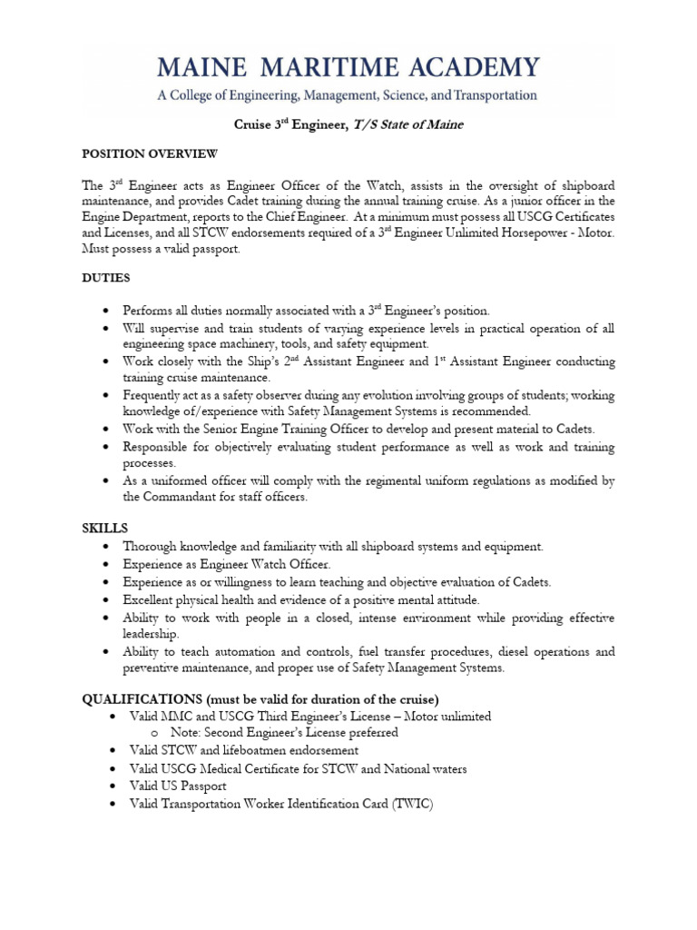 Watch-Officer-3rd-Engineer | PDF