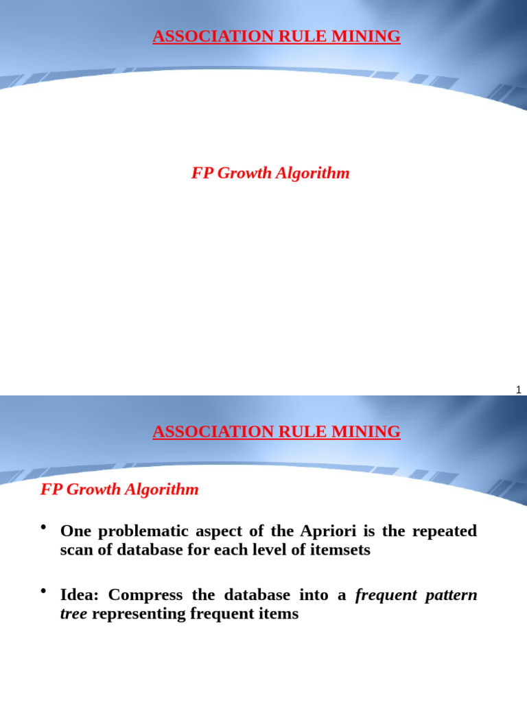 Lecture 06 - Association Rule Mining 2.1 | PDF