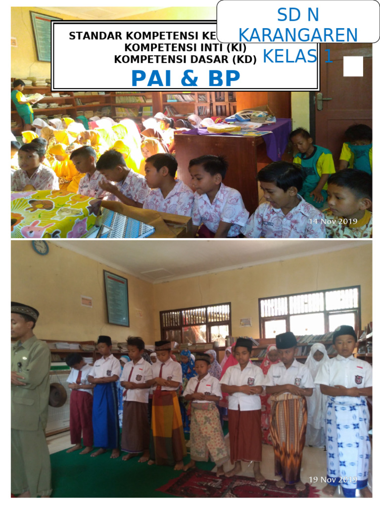 Pemetaan KI, KD Dan SKL PAI Kelas 1-6 | PDF