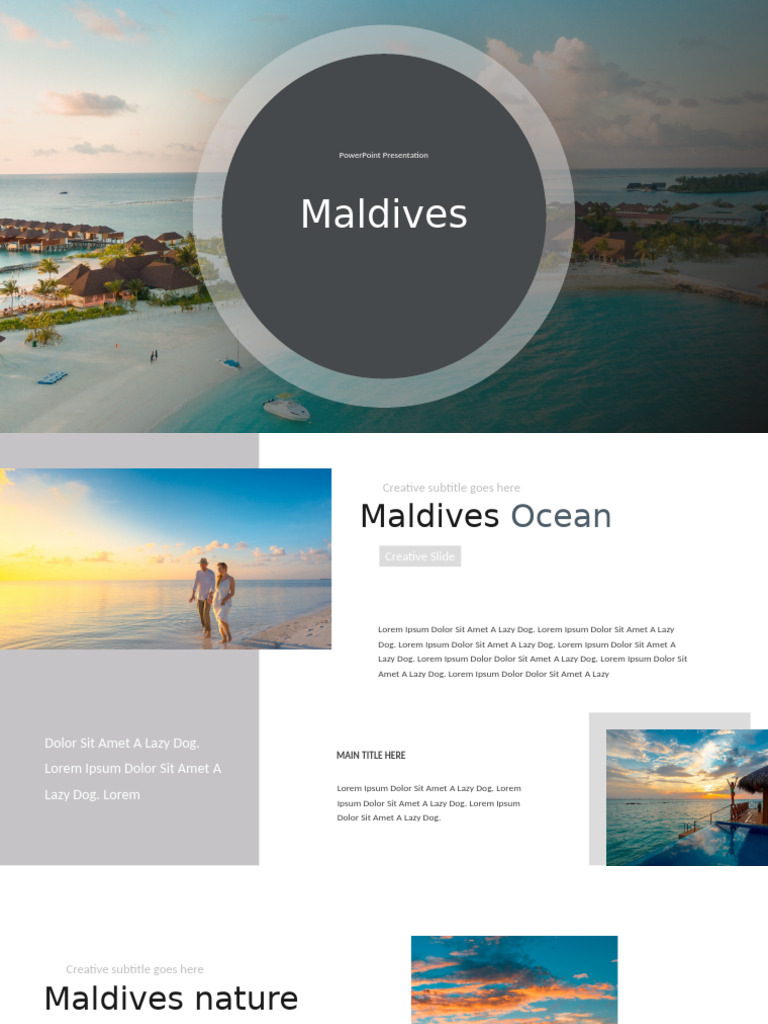 Maldives Powerpoint Template | PDF