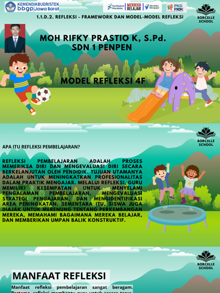 1.1.d.2. Refleksi - Framework Dan Model-Model Refleksi 4f | PDF