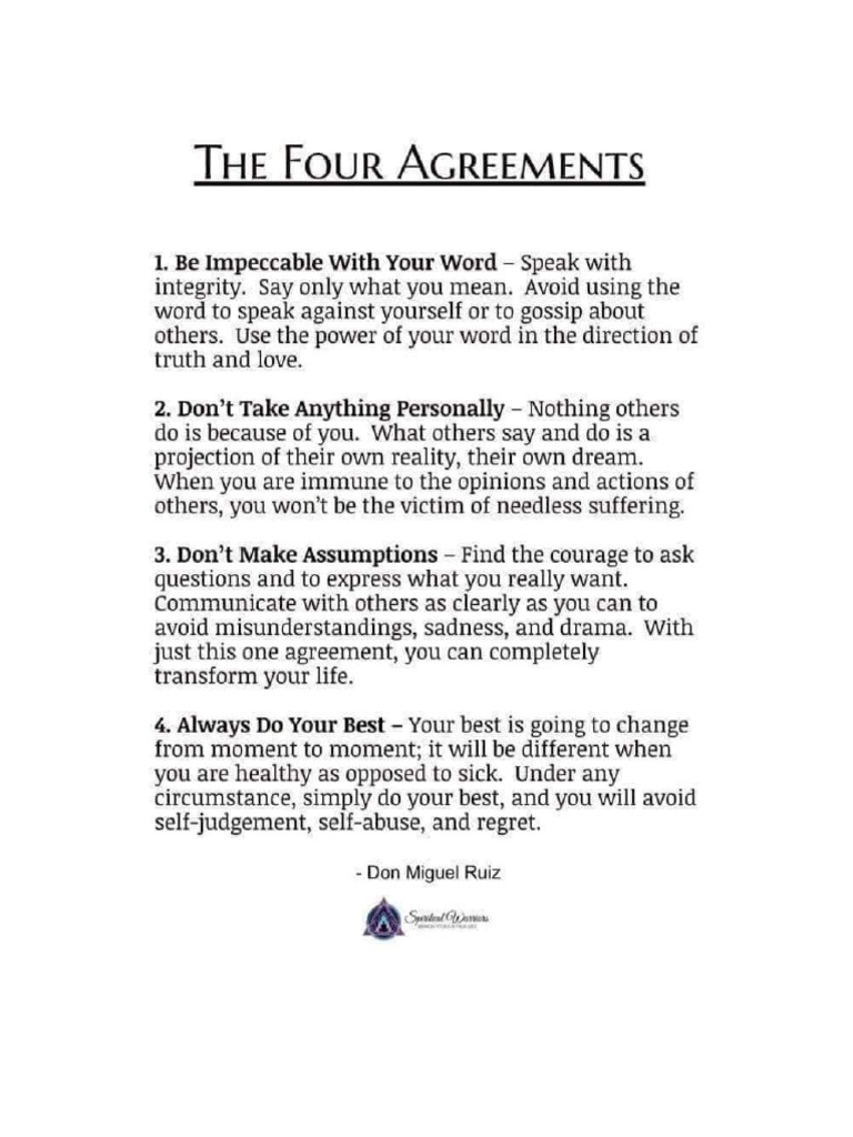 The 4 Agreements | PDF