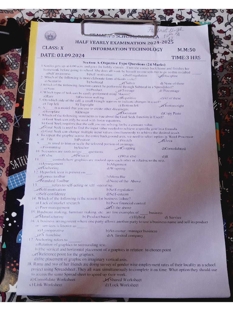 Math Ques Paper 2025 | PDF