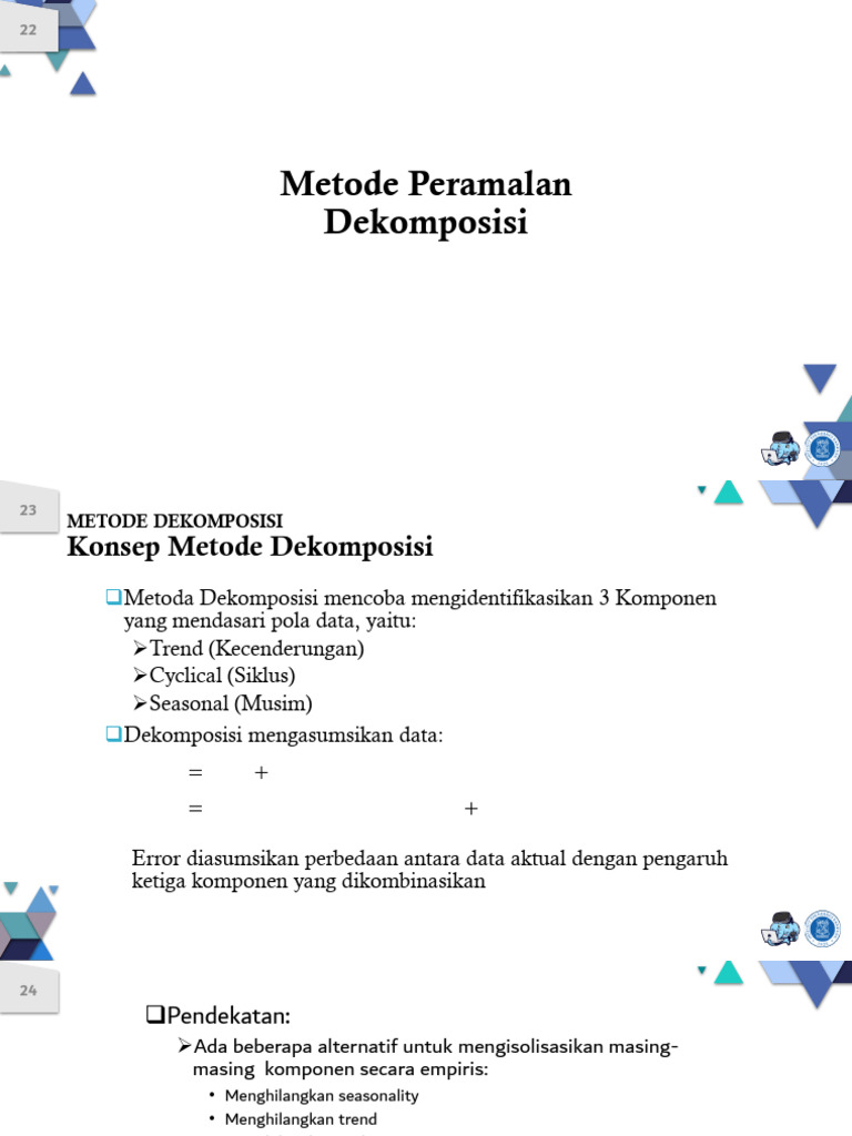 2023 Pertemuan 91 Analisis Time Series Dekomposisi | PDF