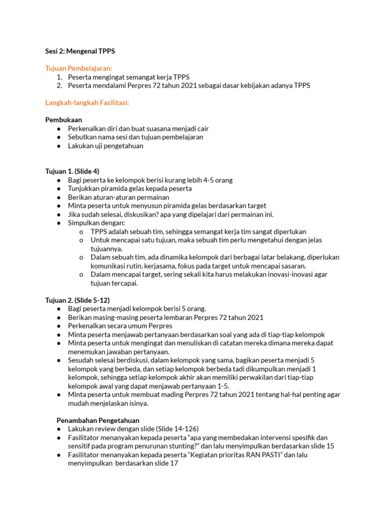 Panduan - Memahami TPPS | PDF