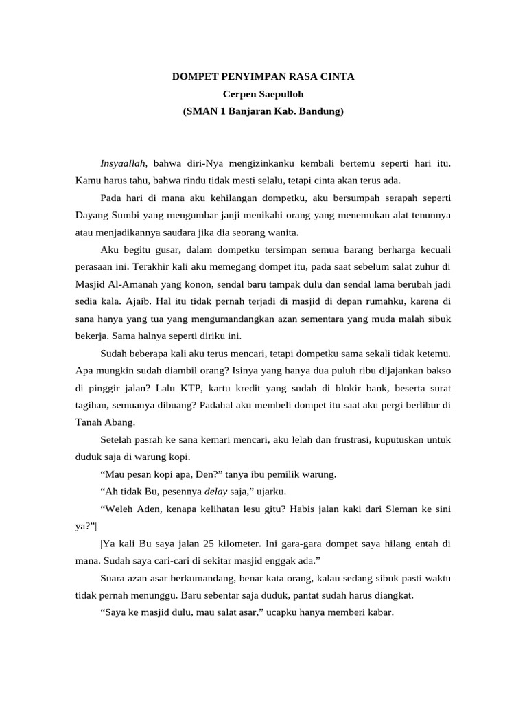 Cerita 2 - Saepulloh | PDF