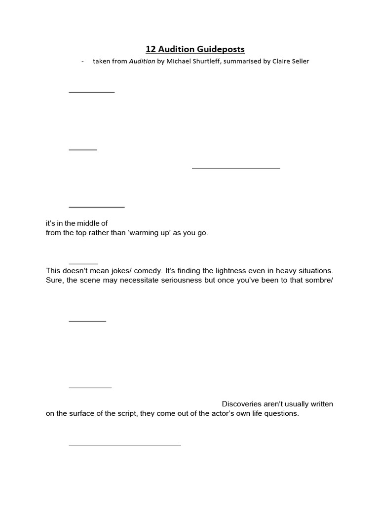 12 Guideposts Handout | PDF