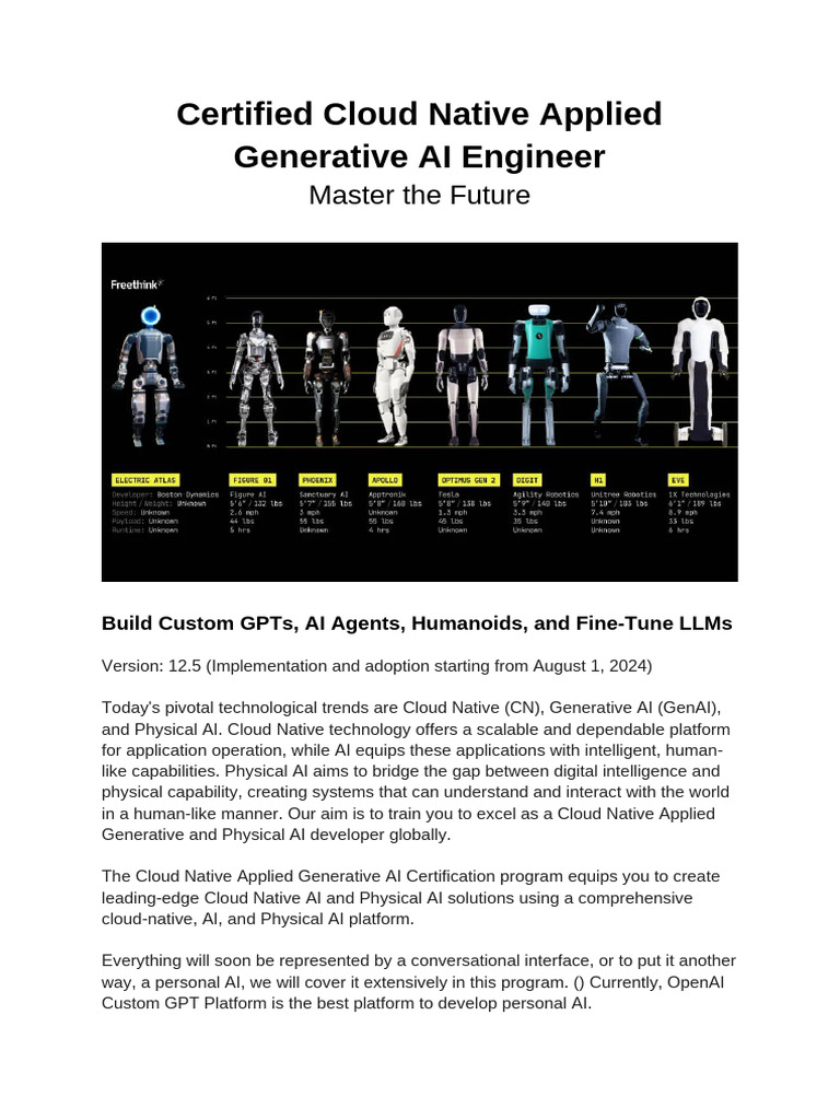 Panaversity Cloud Native Applied Generative AI Engineer | PDF | Cloud Computing | Computers