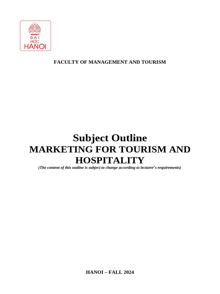 CourseOutlineTMK TR22 | PDF