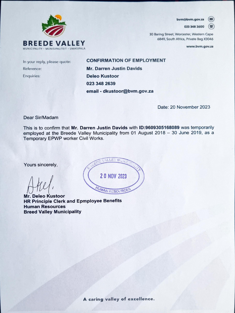 Darren BVM Clearance | PDF