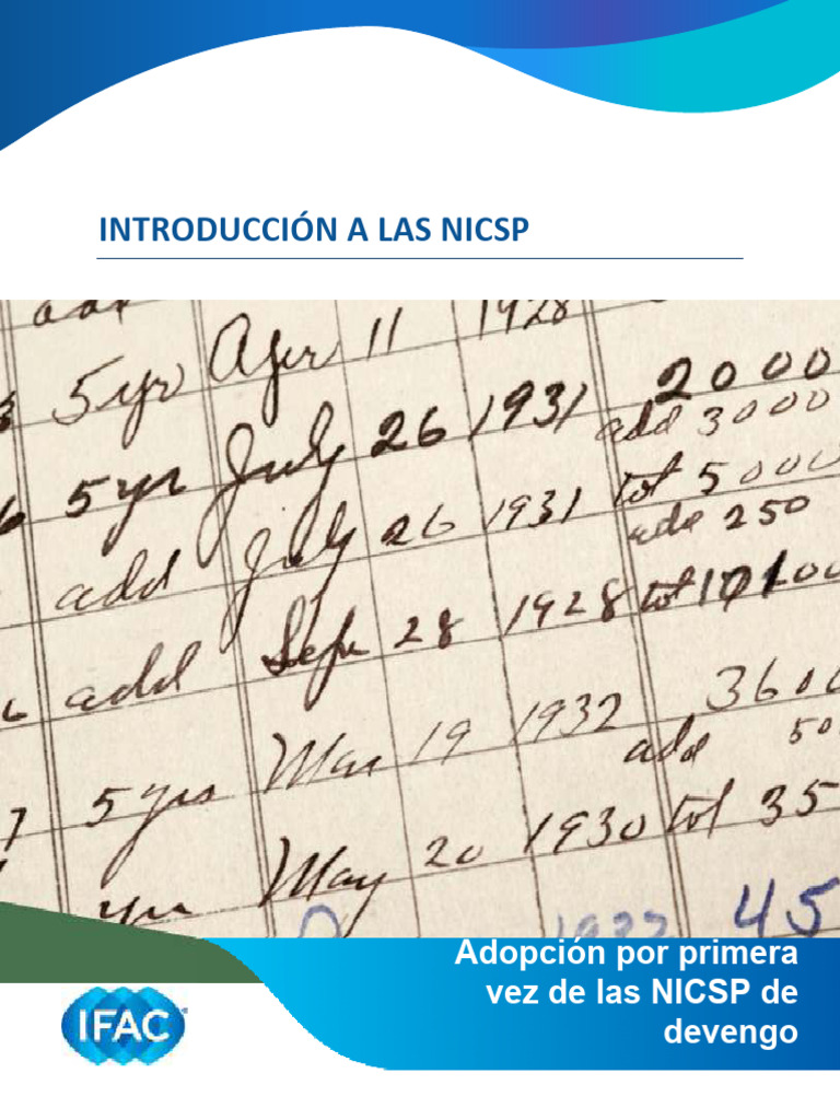 09 - Introducción A Las NICSP 'Balance de Apertura' | PDF