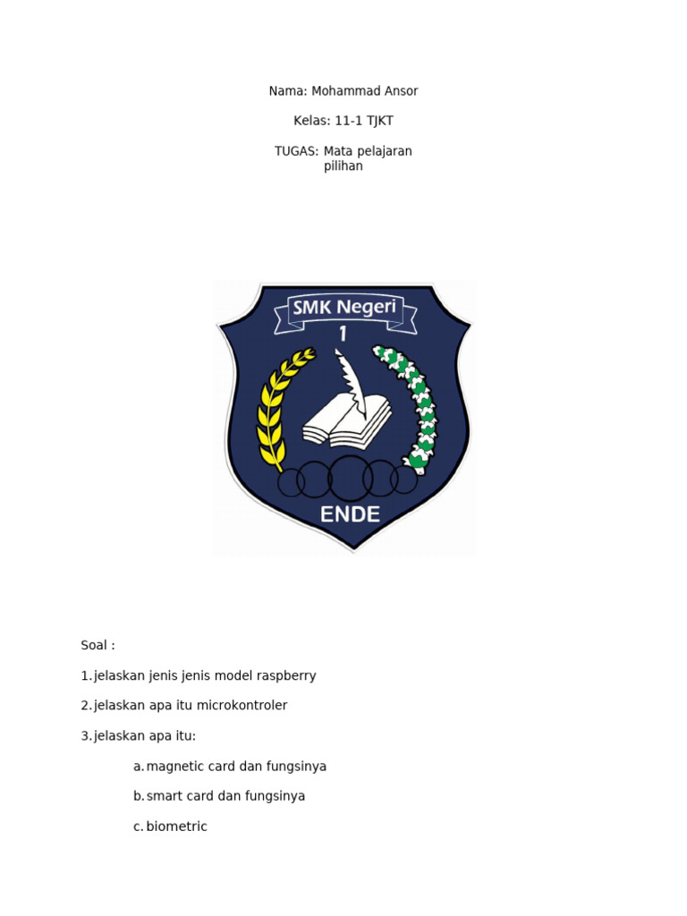 Mohammad Ansor - Xi-1 TJKT | PDF